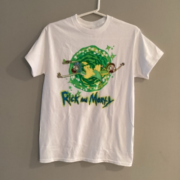 Rick & Morty | Shirts | Rick Morty White Tshirt In Mens Small Nwot ...
